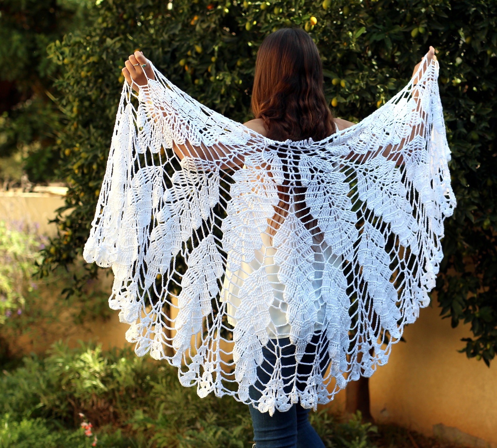 Crochet Shawl Pattern Wedding Shawl Wrap Shawls Wedding Wrap Crochet ...