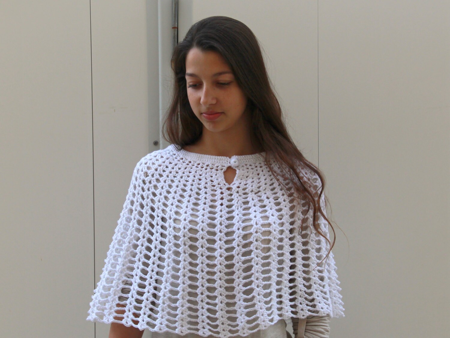 Crochet Pelerine Pattern Handmade Poncho Crochet Sweater | Etsy