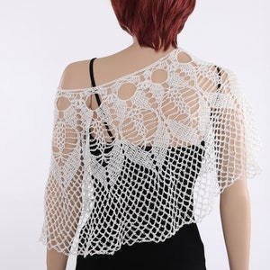 Lacy Pelerine Pattern Wedding Shawlette Shoulder Shawl Lace Shawlette ...