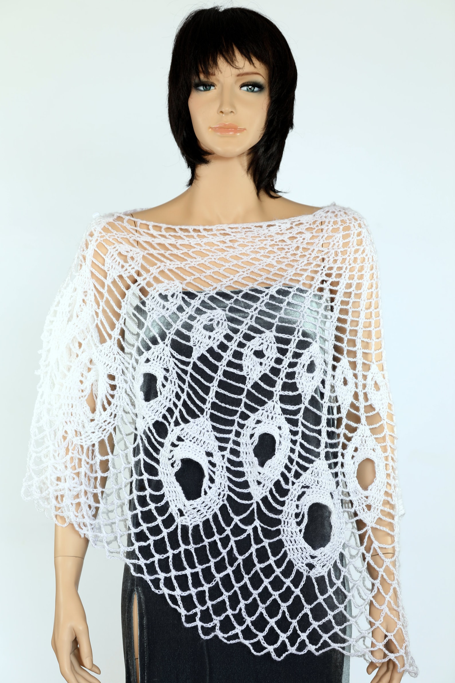 Peacock Shawl Crochet Pattern Shawl Lacy Crochet Peacock Wedding Shawl ...