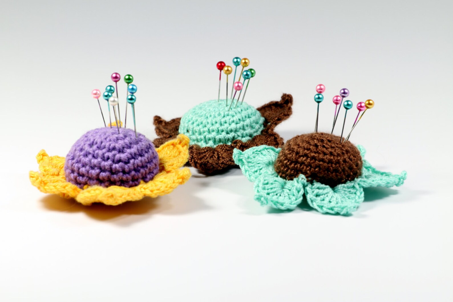 Crochet Pattern Flower Pincushion Pincushion PDF Pattern | Etsy