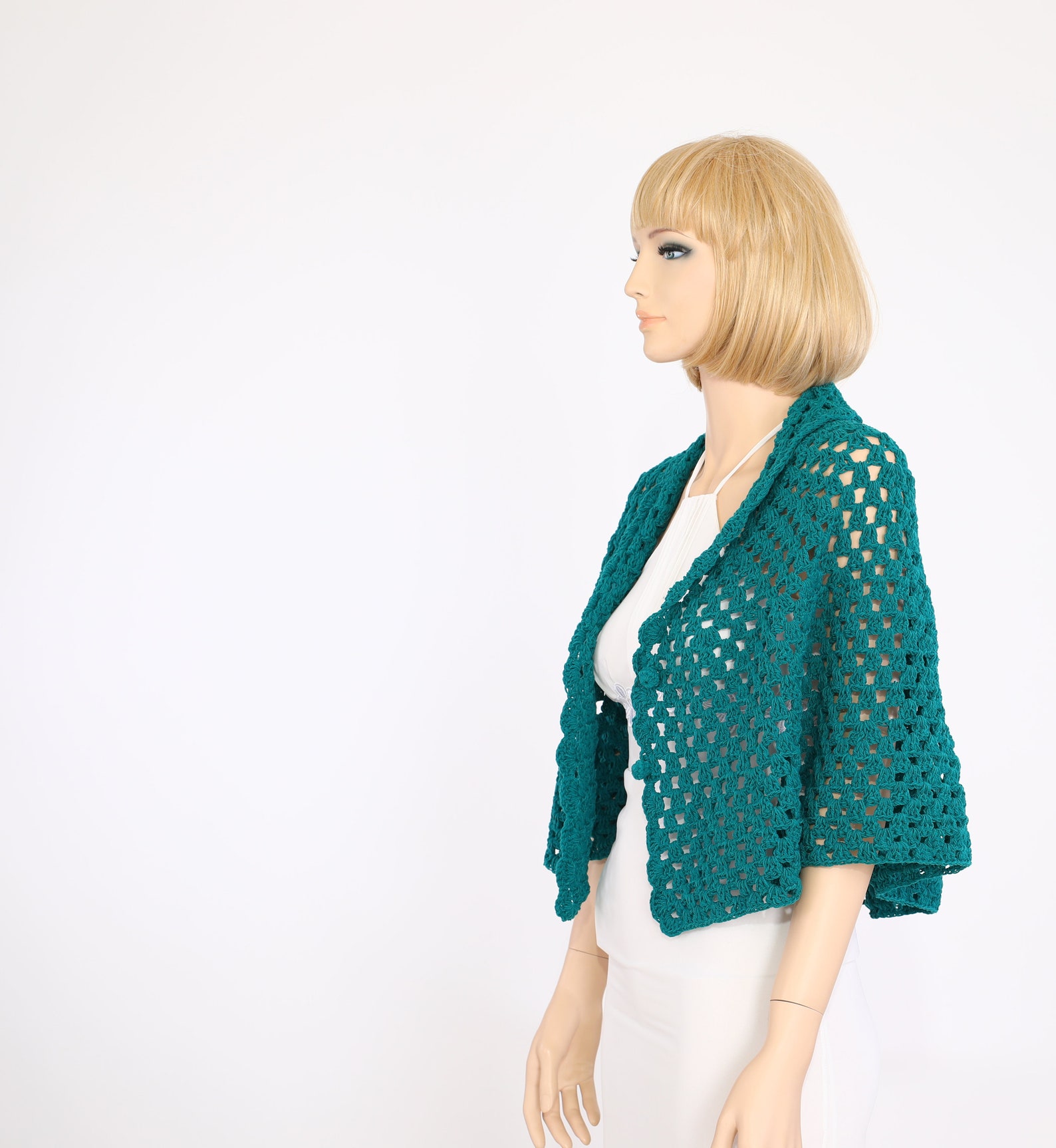 Crochet Capelet Pattern PDF, Easy Crochet Cape Tutorial, Lace Pelerine ...