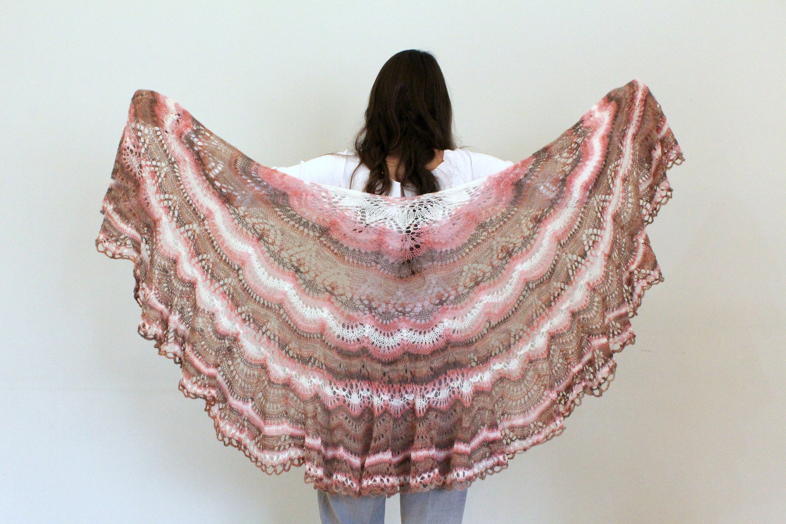 Shawl Tutorial Women Shawl Knit Wrap Hand Wrap Pattern - Etsy