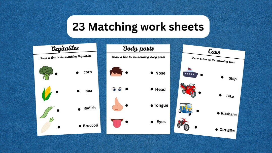 Match the Name Printable Worksheets, Preschool & Kindergarten Name ...