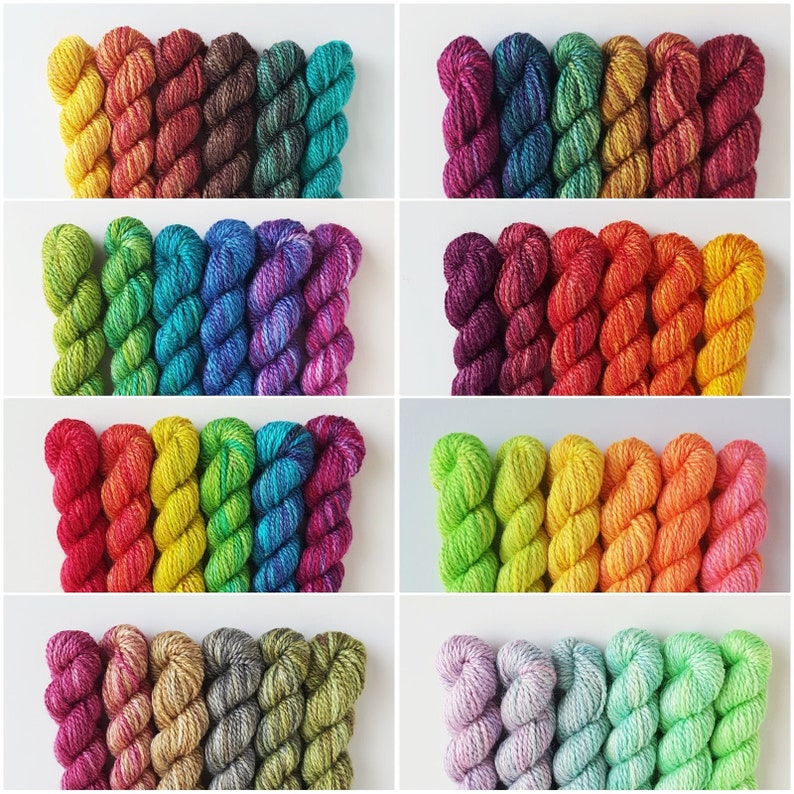Ready to Ship Gradient Mini Skein Sets lace & Fingering Wt. - Etsy