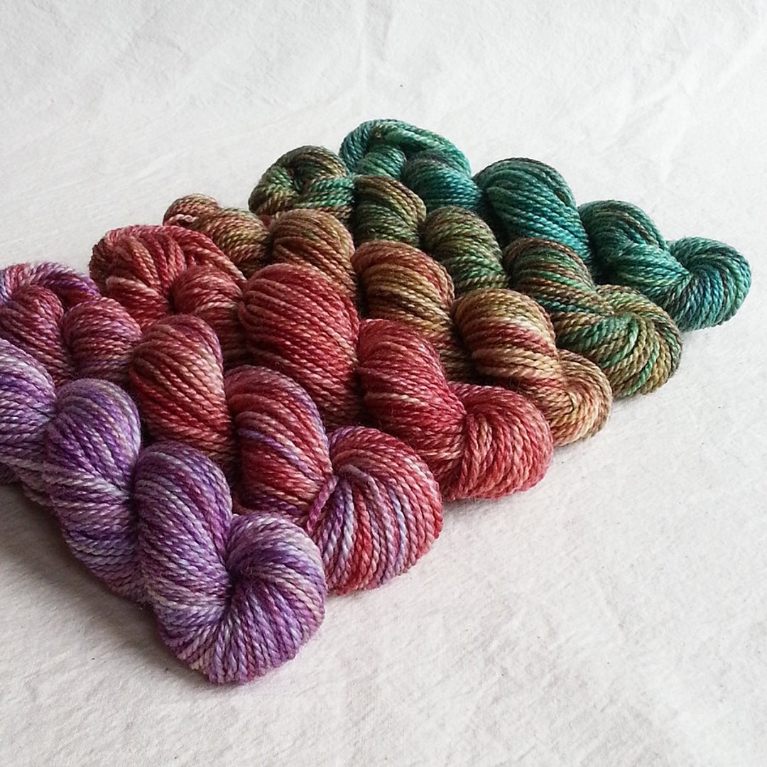 Hand Dyed Gradient Yarn Set, "jazzing at the Festival" (dyed to Order ...