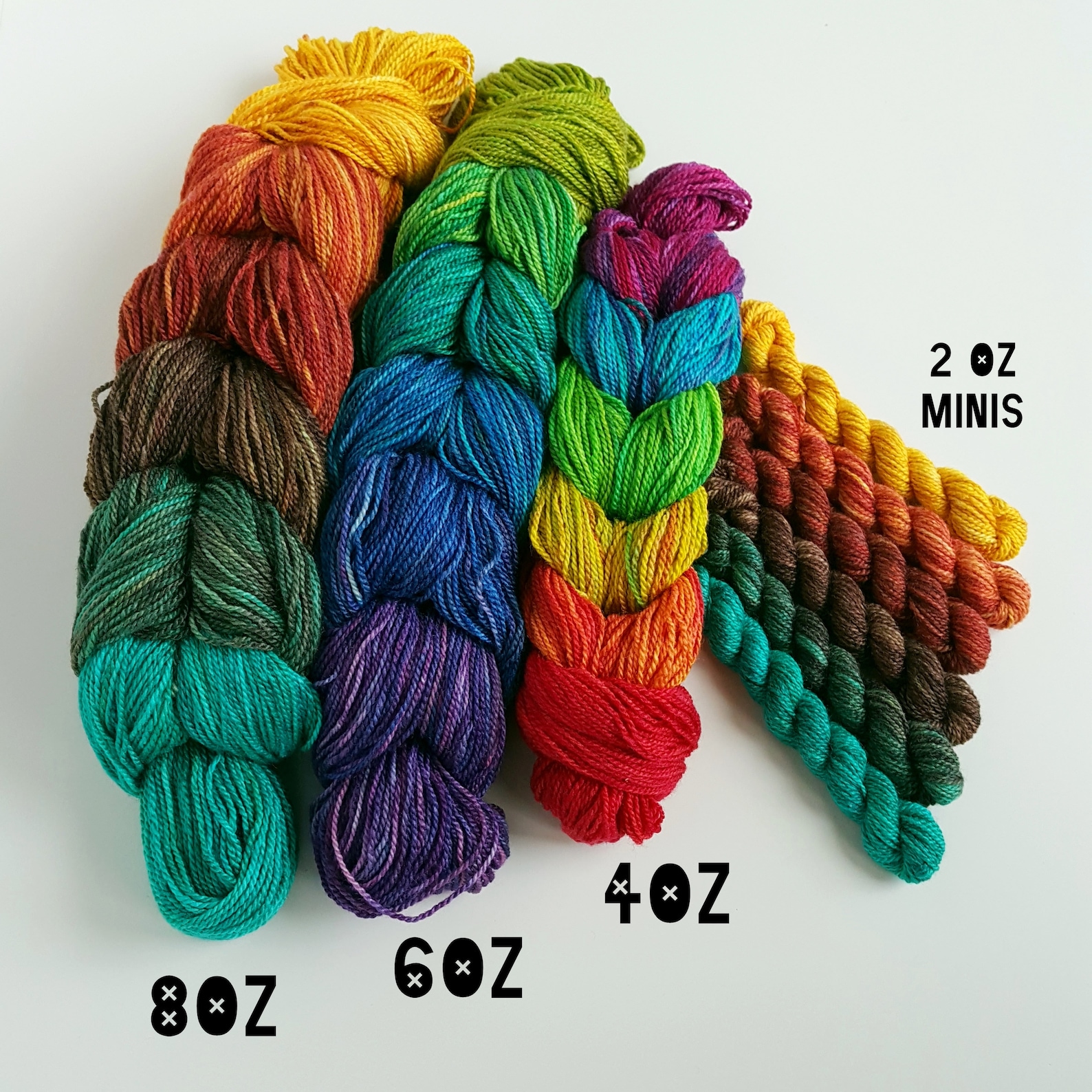 Ready to Ship Gradient Mini Skein Sets lace & Fingering Wt. - Etsy