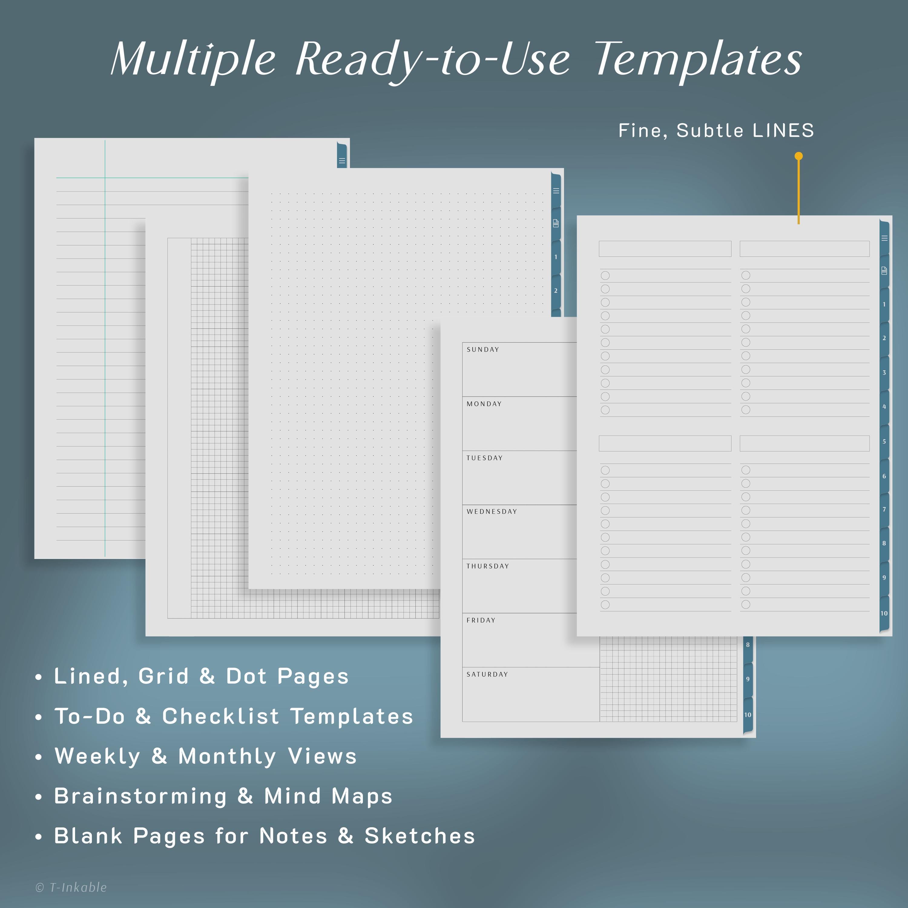 Notebook for Remarkable Paper Pro • Templates for Remarkable Paper Pro ...