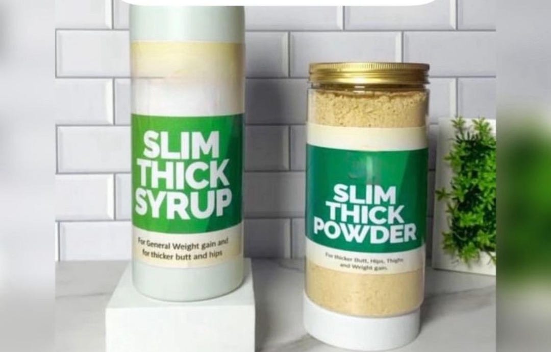 Slim Thick Curvy Kit – Herbal Syrup, Powder & Cream Set - Etsy