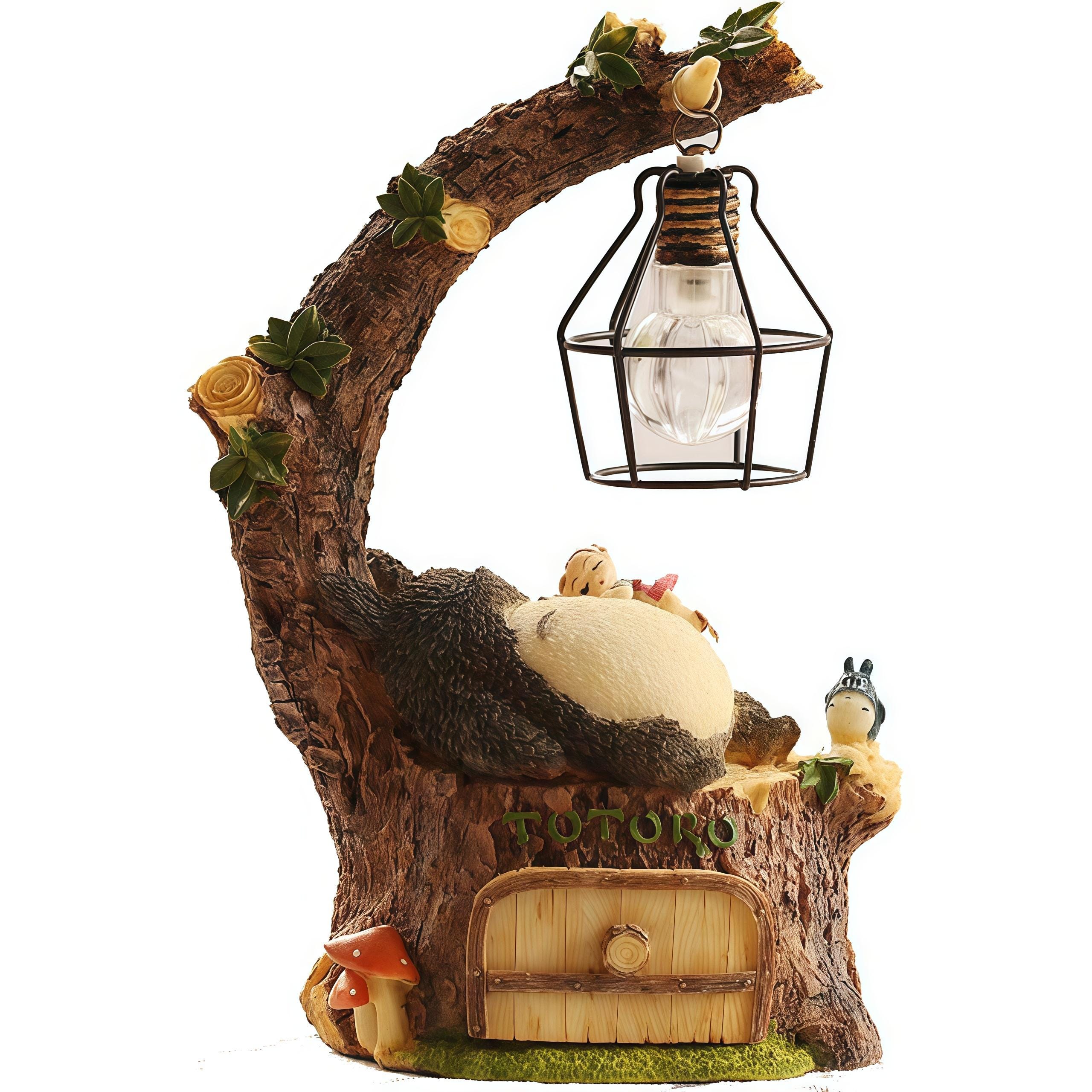 Whimsical Totoro Forest Lamp - Handcrafted Resin Lantern With Cute ...
