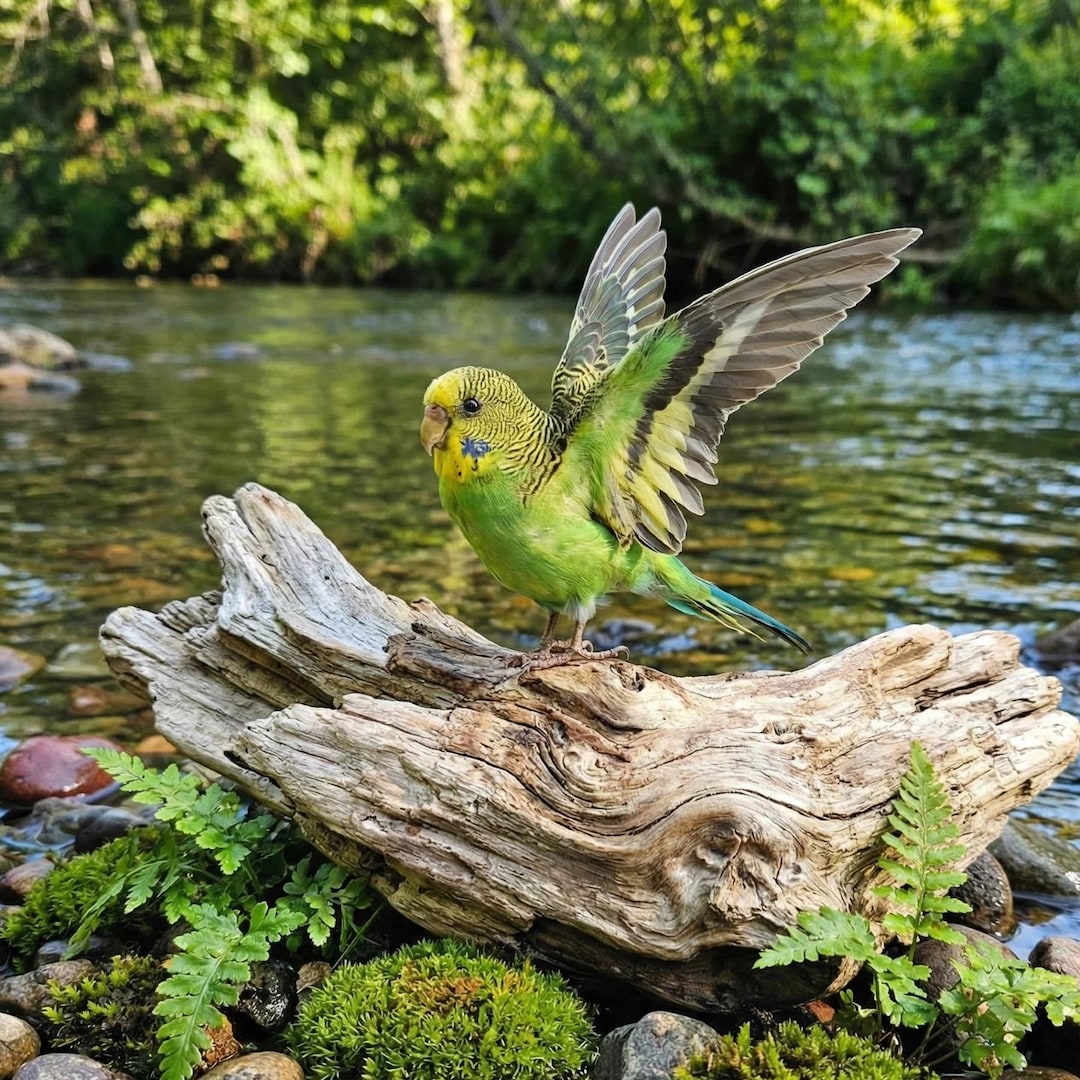 Real Green Budgie | Taxidermy Parakeet | Ethically Sourced | Budgerigar ...