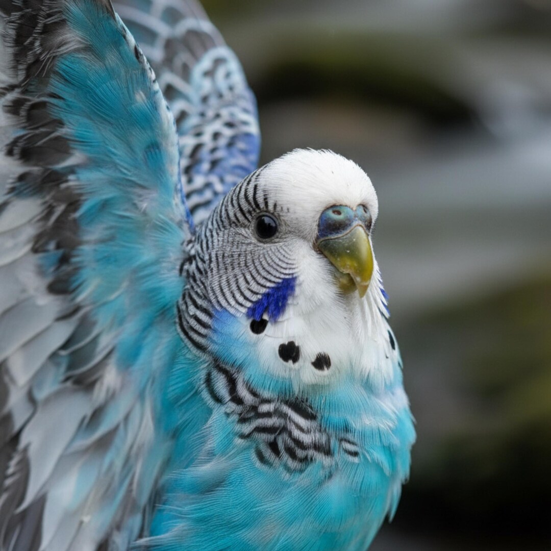Real Parakeet Taxidermy | Side Wing Spread Art | Curiosity Cabinet ...
