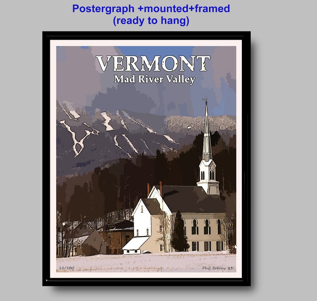 Vermont Poster | Vermont Lover Gift | Vermont Poster Print | Vermont ...