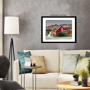 Stowe Vermont Fall Landscape Photograph: Red Barn Fine Art Print - Etsy