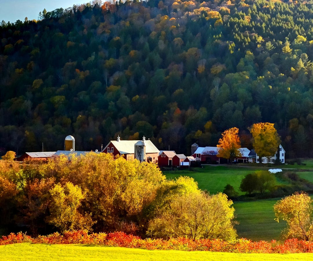 Vermont Fall Farm Photography Print: Tunbridge Scene - Etsy