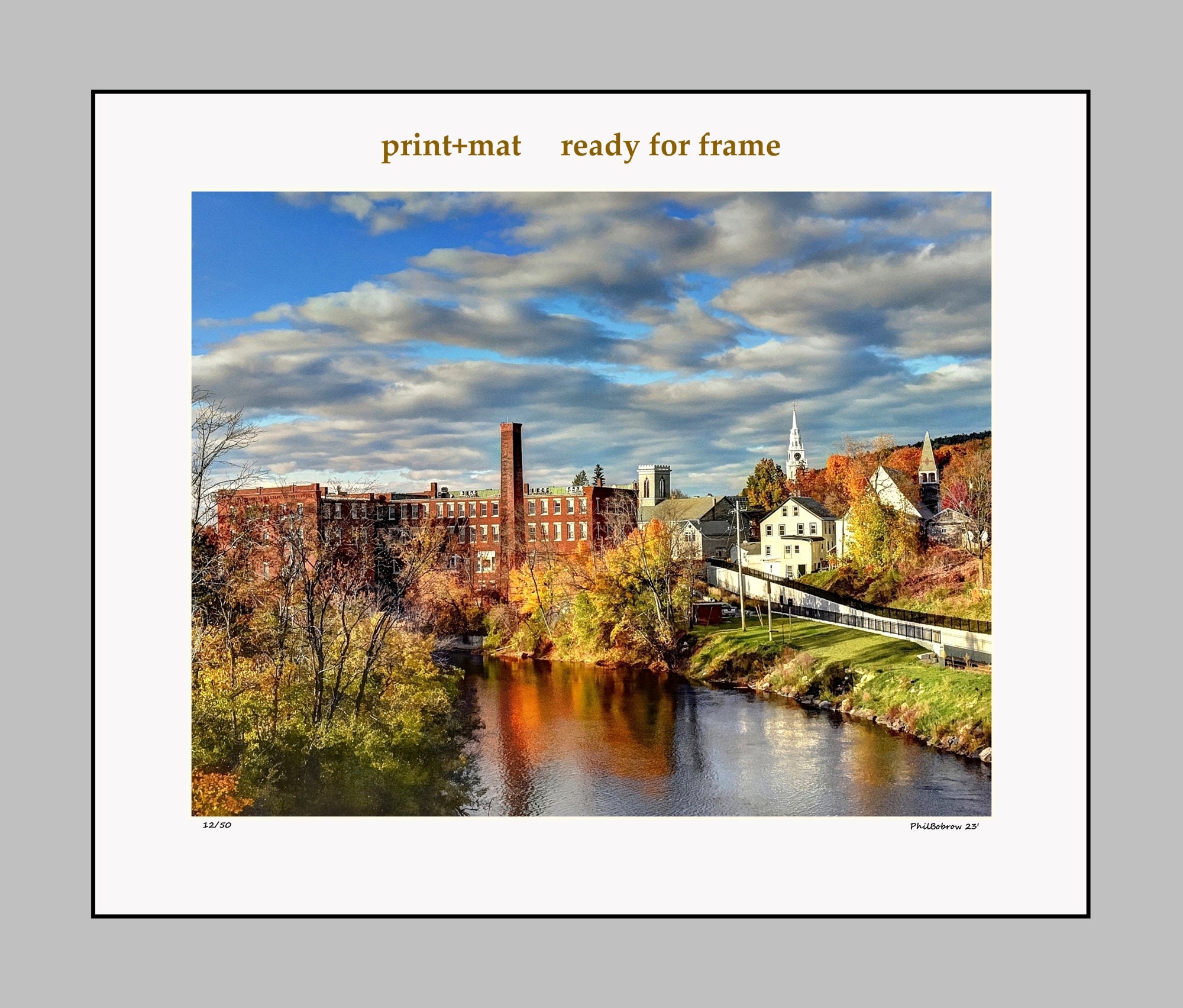 Middlebury Vermont Fall Foliage Photo Art Print - Etsy