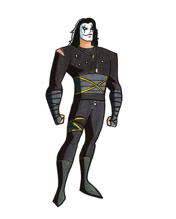 ORIGINAL ART Crow Batman Animated Series Style Drawing - Etsy