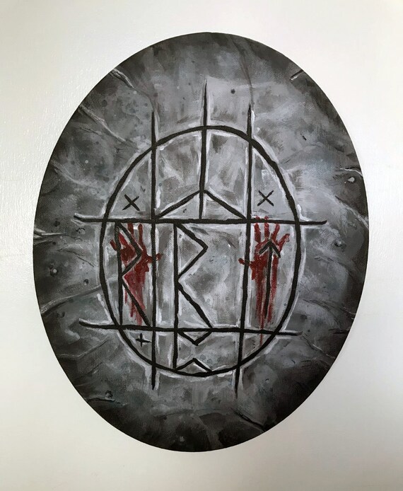 MIDSOMMAR Rune 2 ORIGINAL 8x10 Acrylic Painting - Etsy Canada