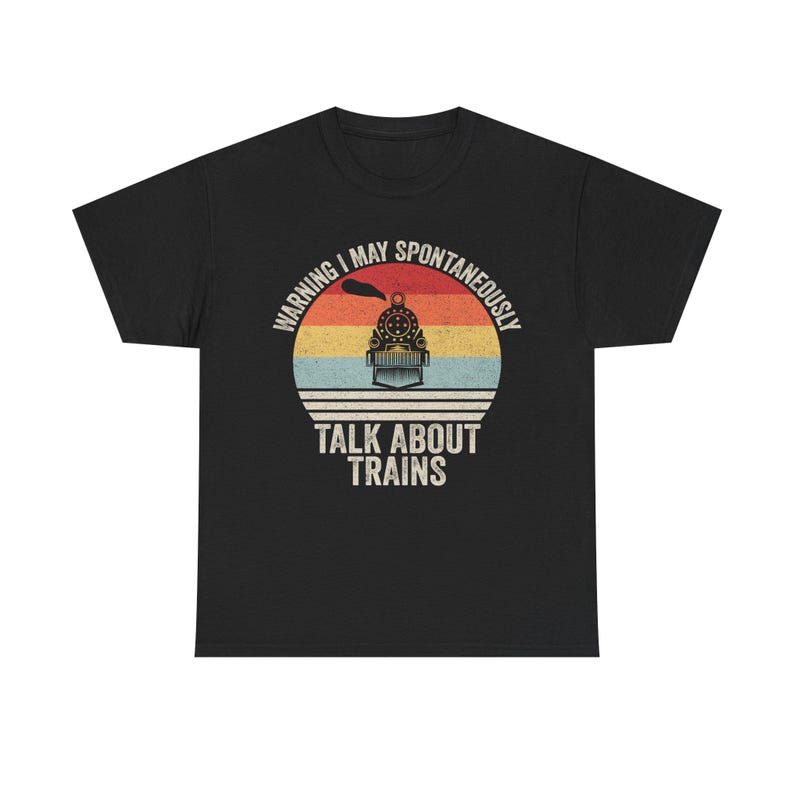 Spontaneous Train Talk Badge: Vintage Steam Locomotive Graphic, Retro ...