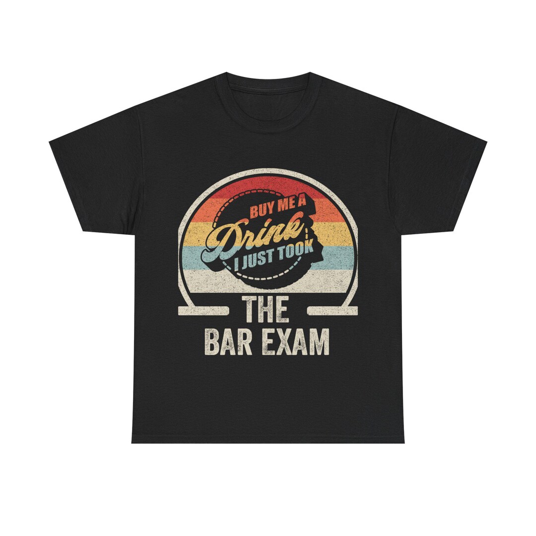 Bar Exam Victory Bull: Vintage Badge Design, Retro Law School Graduate ...
