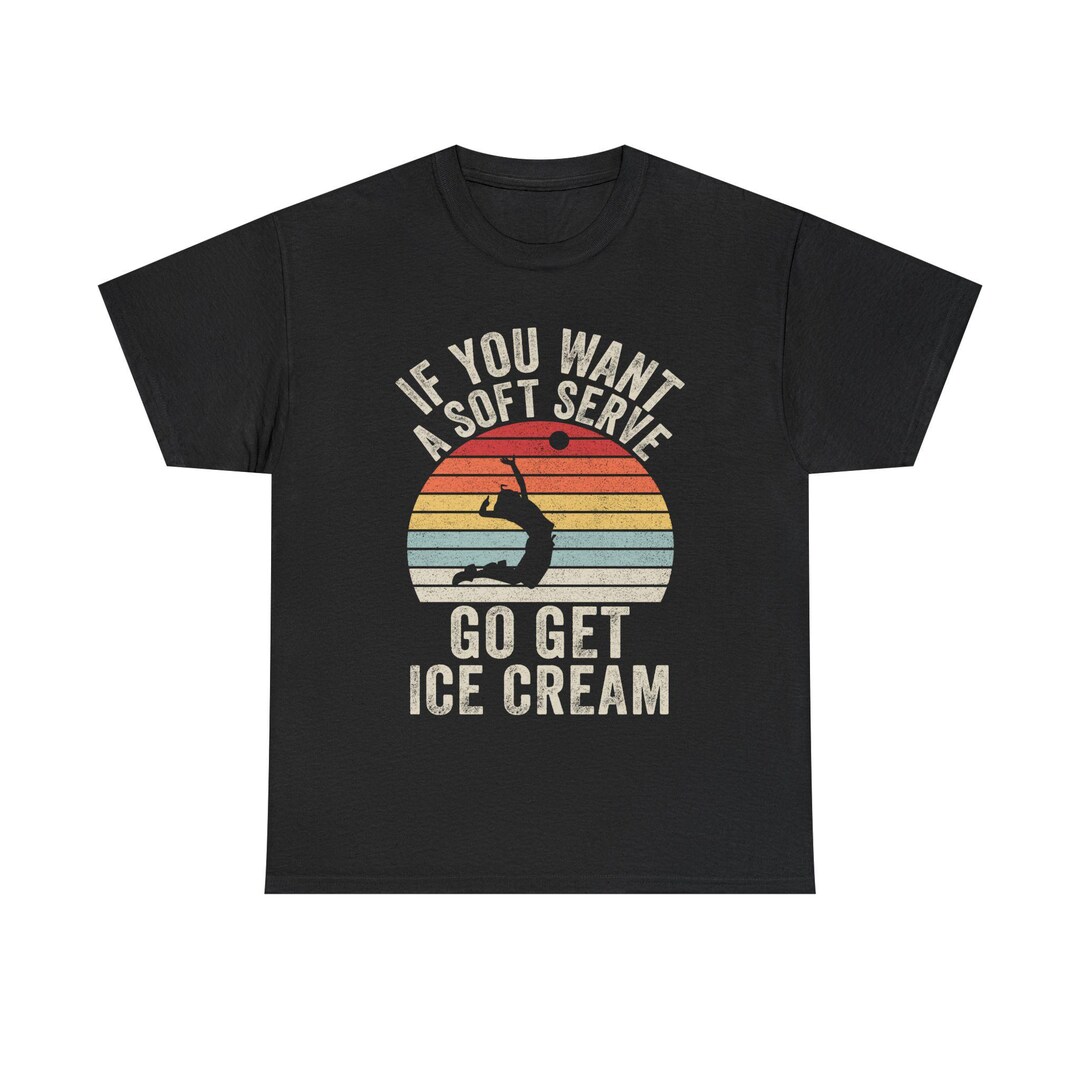 If You Want A Soft Serve: Vintage Retro Windsurfing Sunset Design ...