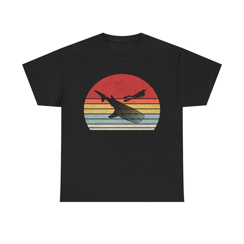 Deep Ocean Dive: Retro Sunset Marine Life, Vintage 1970s Underwater ...