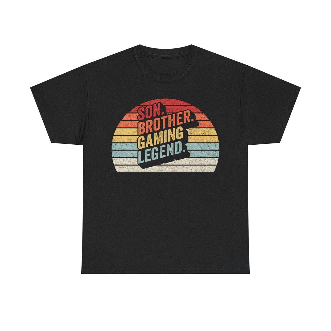 Gaming Legend: Retro Sunset Stripes, Vintage 70s 80s Gaming Design ...