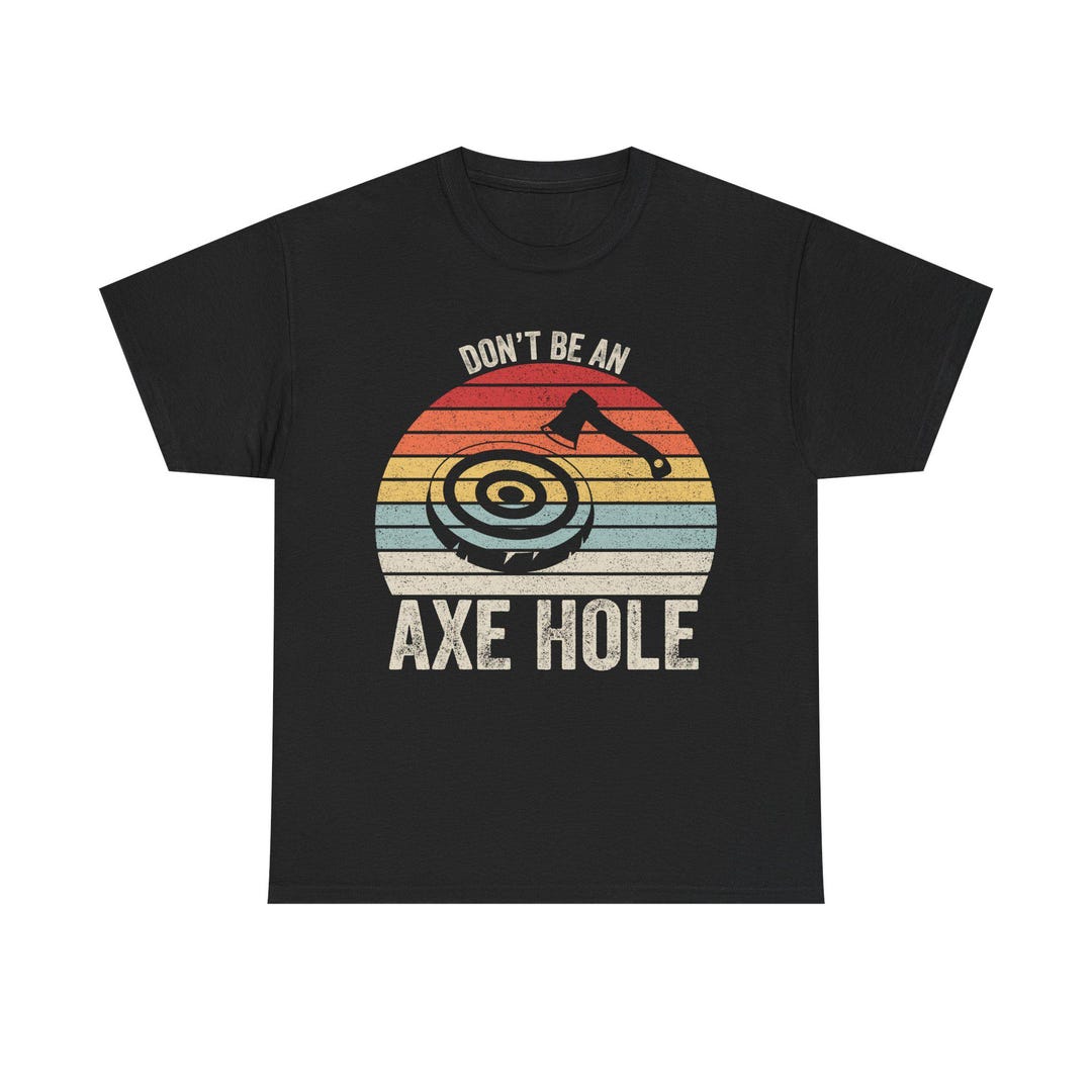 Don't Be an Axe Hole: Retro Sunset Skateboarding Graphic, Vintage ...