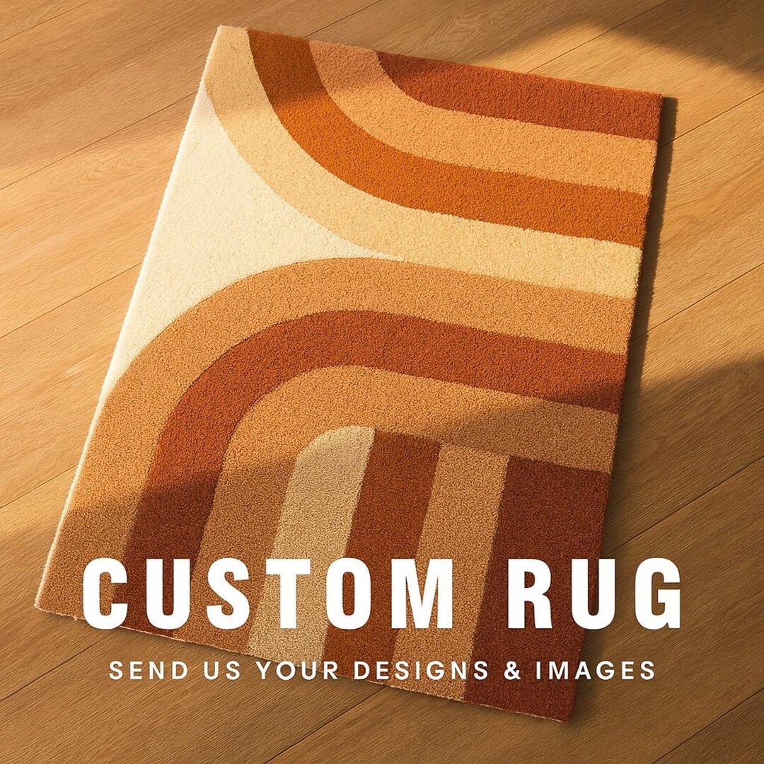 Hand Tufted Custom Rug | Personalized Name, Logo, or Design - Etsy