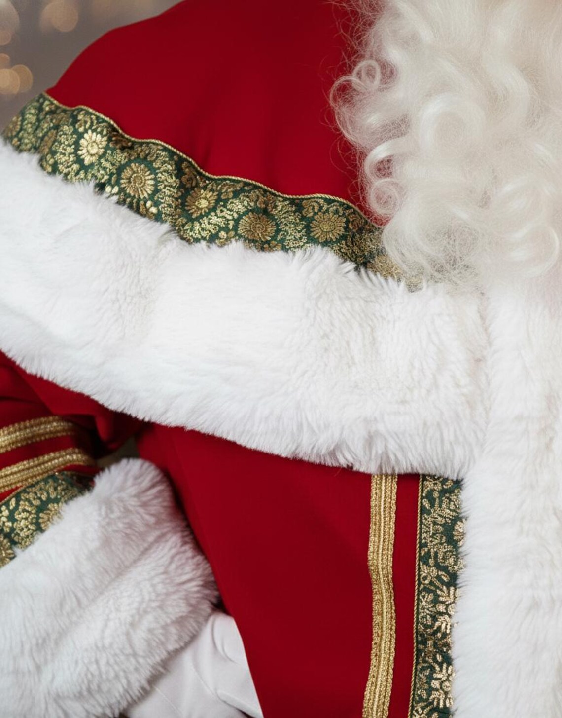 Santa Suit Set - Velvet Coat With Hat, Father Christmas Costume - Etsy