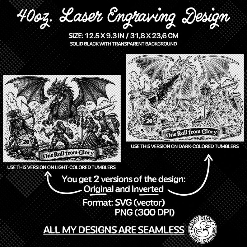 Roleplay Gaming Dnd 40oz Laser Wrap SVG, D20 Dice Engraving File for ...