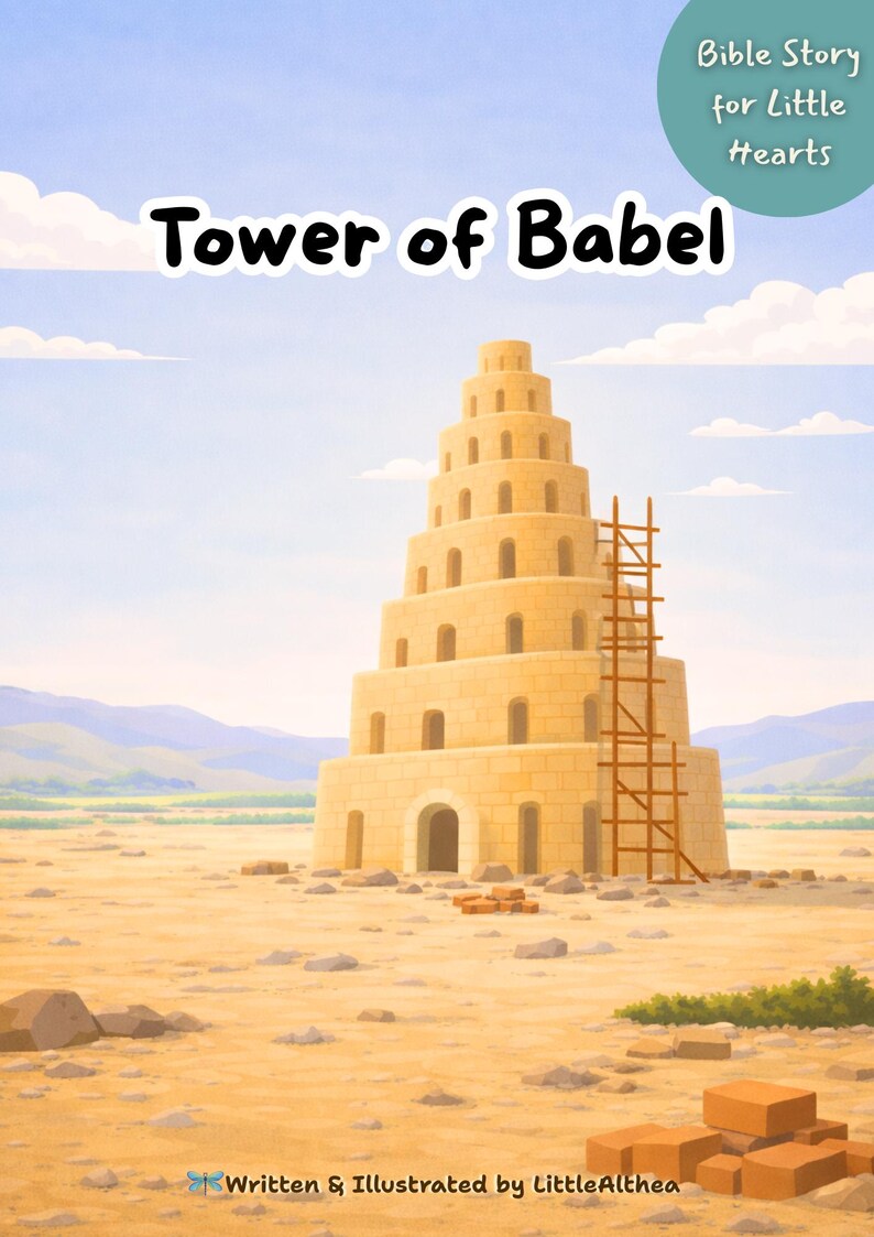 Tower of Babel Kids Bible Story | Printable Christian Lesson (PDF) - Etsy