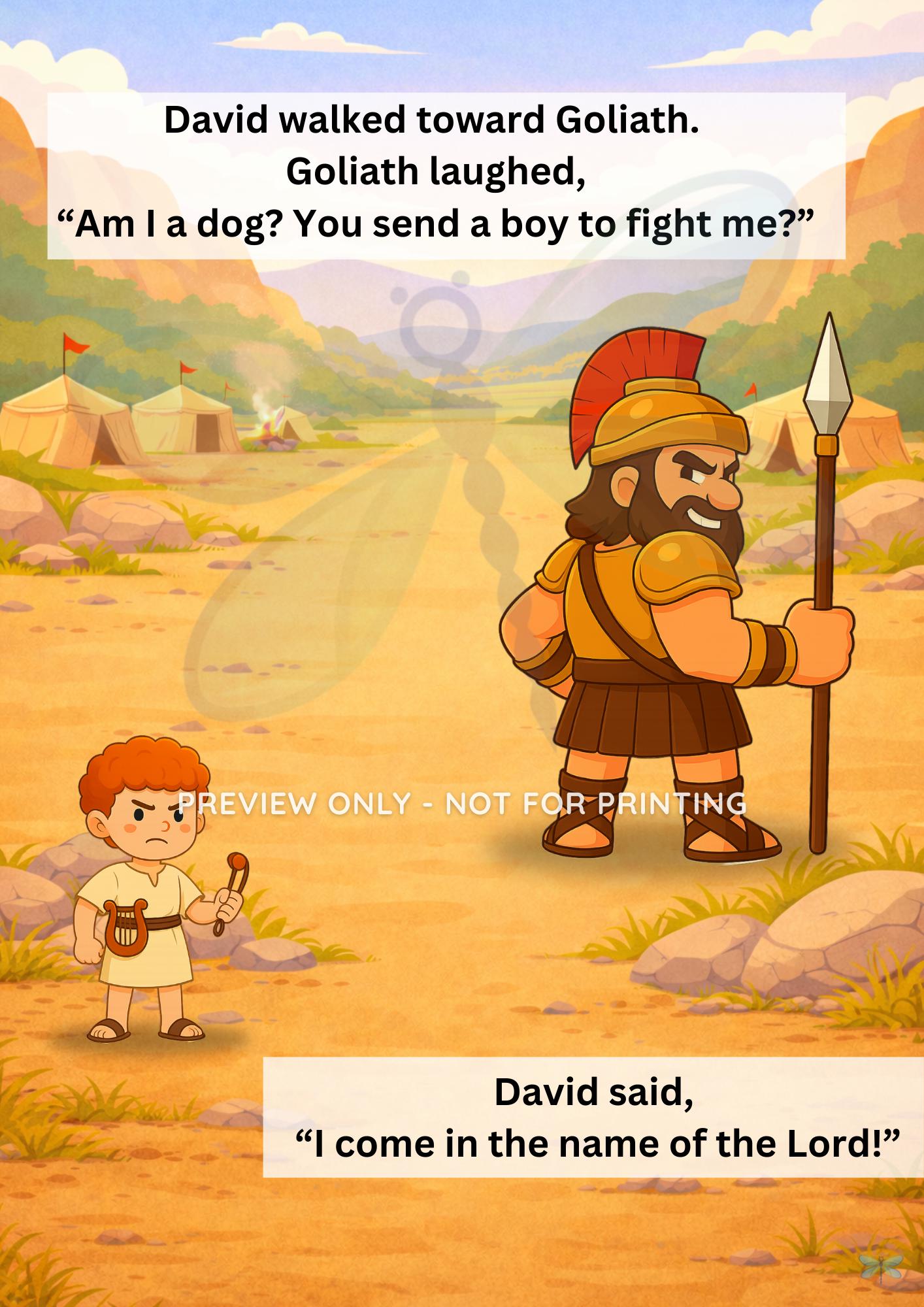 Little David, Big Faith – Bible Story for Kids | David and Goliath ...