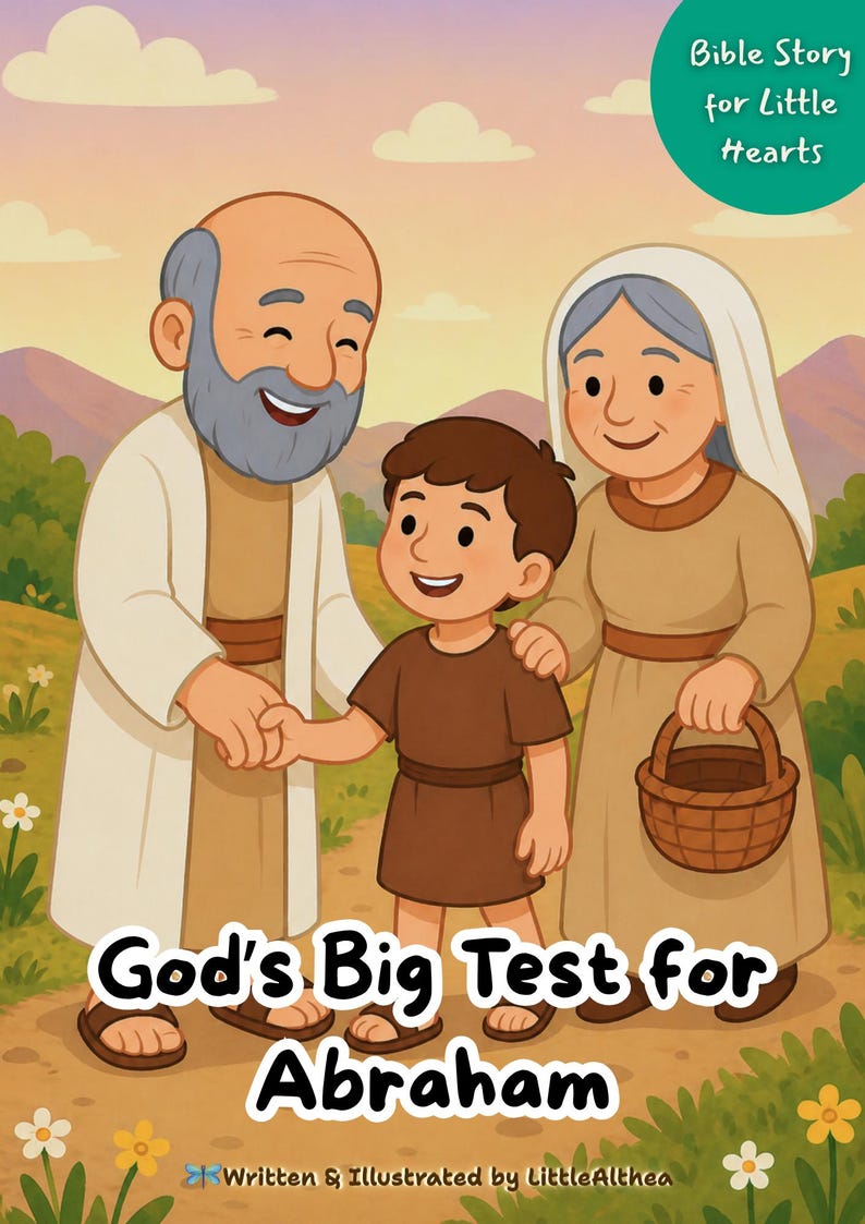 Abraham and Isaac Bible Story Book for Kids – Trusting God (digital ...