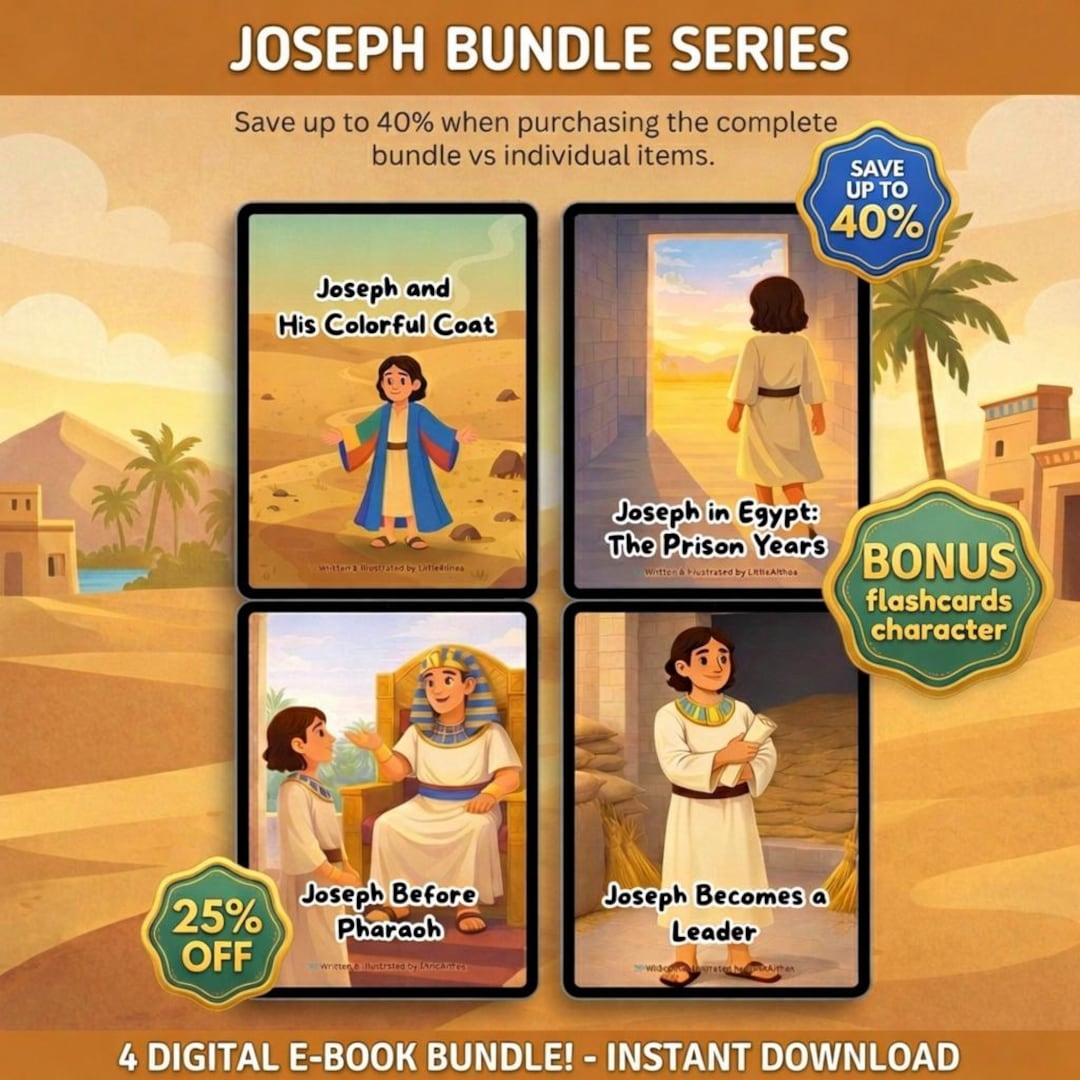 Joseph Bible Story Bundle – Joseph the Dreamer Printable Activity ...