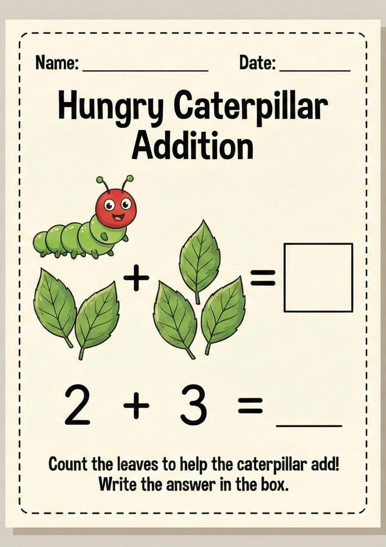K-3 Math Worksheets Bundle | Addition, Subtraction, Time, Shapes ...