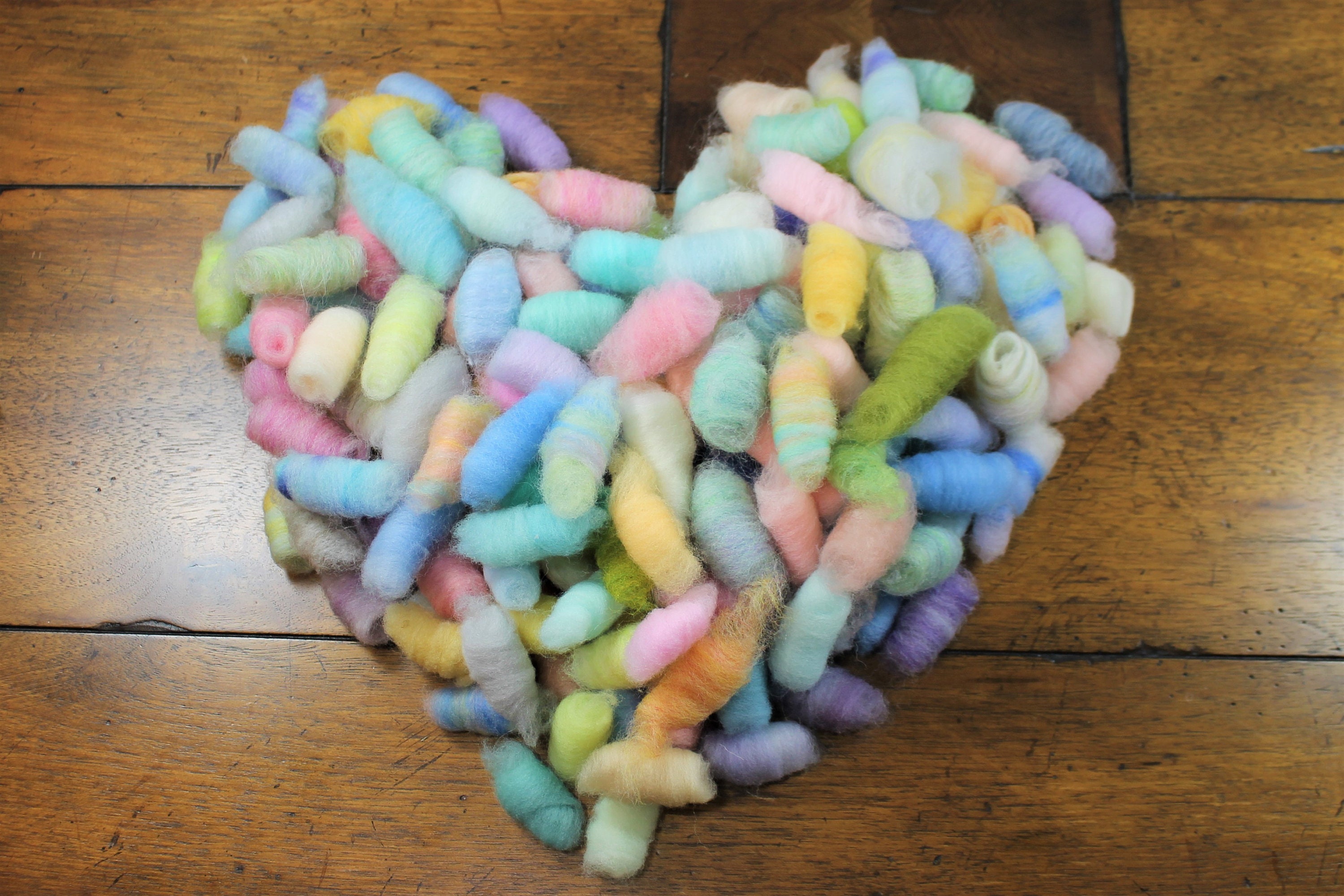 Wooly Bun Crumbs, Now Available in 3 Colorways, Wool Roving Pieces for ...