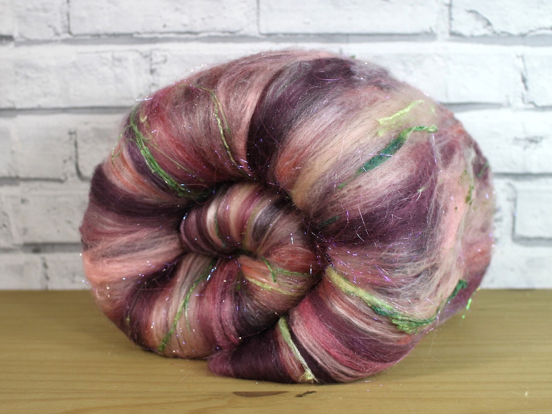 Art Batts in Mountain Laurel for Spinning, Carded Batt, Needle Felting ...