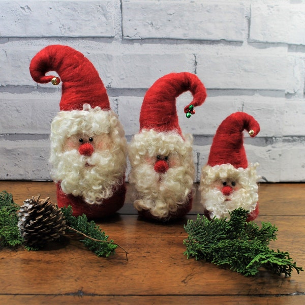 Needle Felted Santa - Etsy