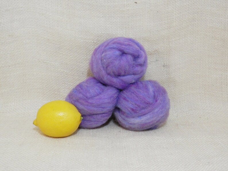 Needle Felting Wool Batting in Periwinkle, Wool Batting, Felting ...