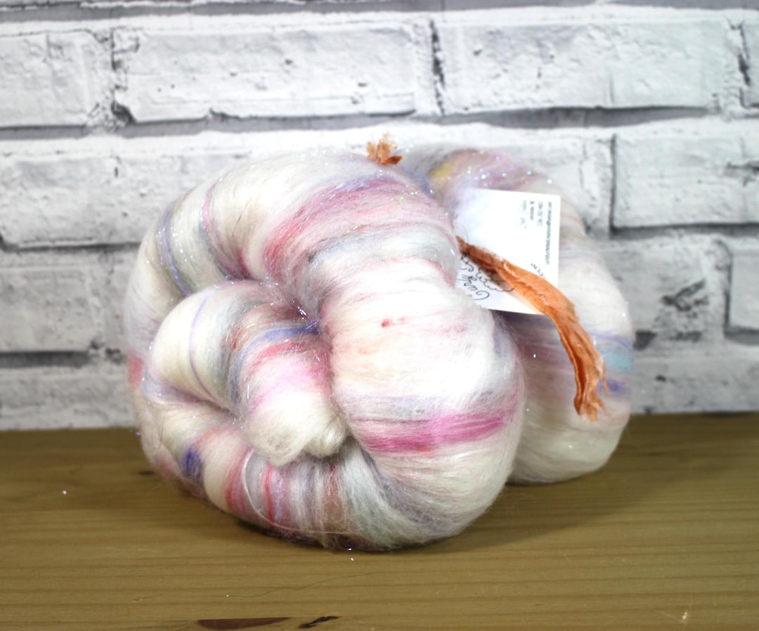 Art Batt in Cupcake for Spinning Yarn, Wooly Batts, Needle Felting ...