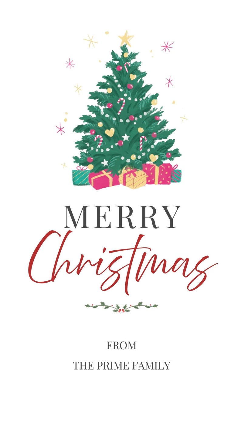 Christmas Gift Tag Bundle – Printable Festive Designs (canva Template ...
