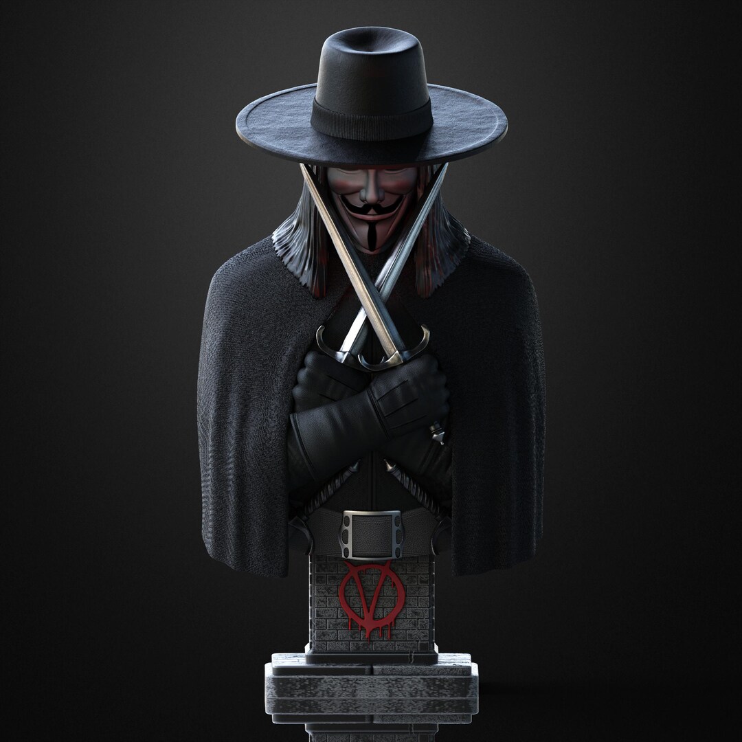 V for Vendetta Stl File (pre Supported and Unsupported) 3d Model ...