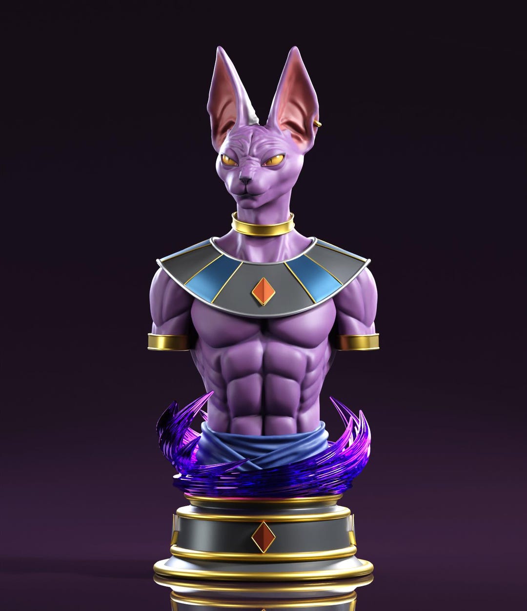 Beerus Sama Stl File,dragonball ( 3d Model for Resin Printing ) - Etsy