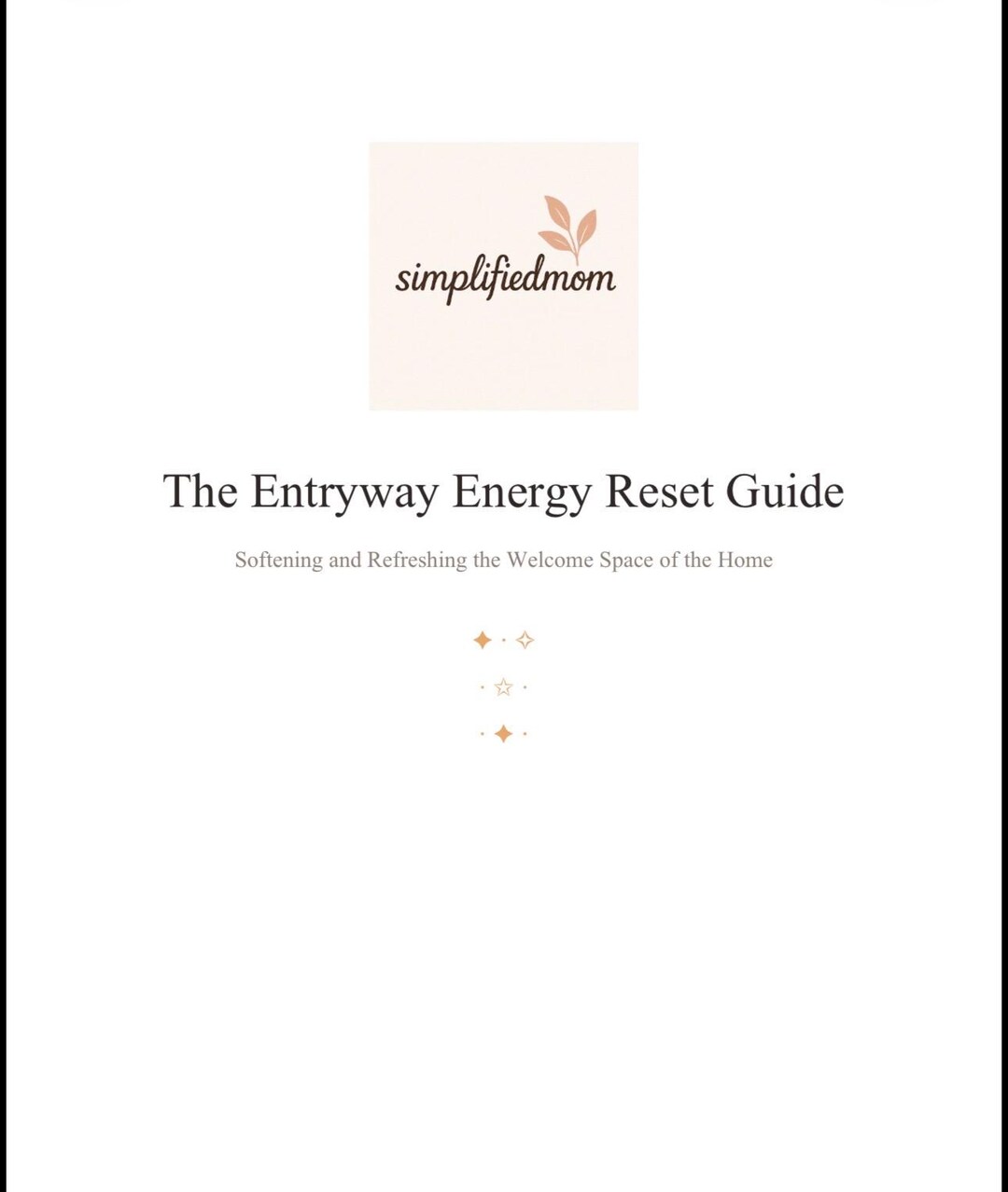 Entryway Energy Reset Guide • Gentle Home Refresh Printable • Slow ...
