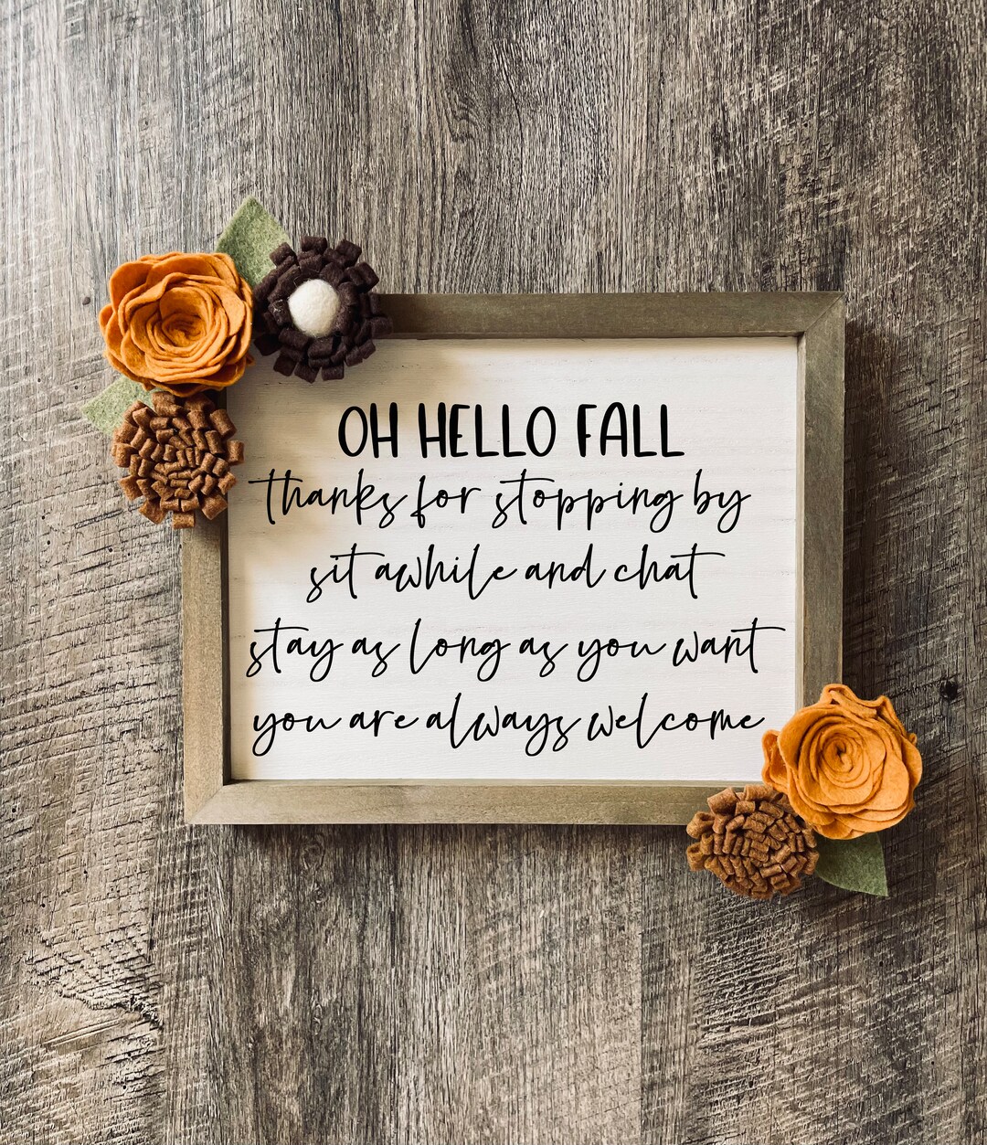 Oh Hello Fall, Fall Decorations, Fall Tiered Tray, Halloween Coffee Bar ...
