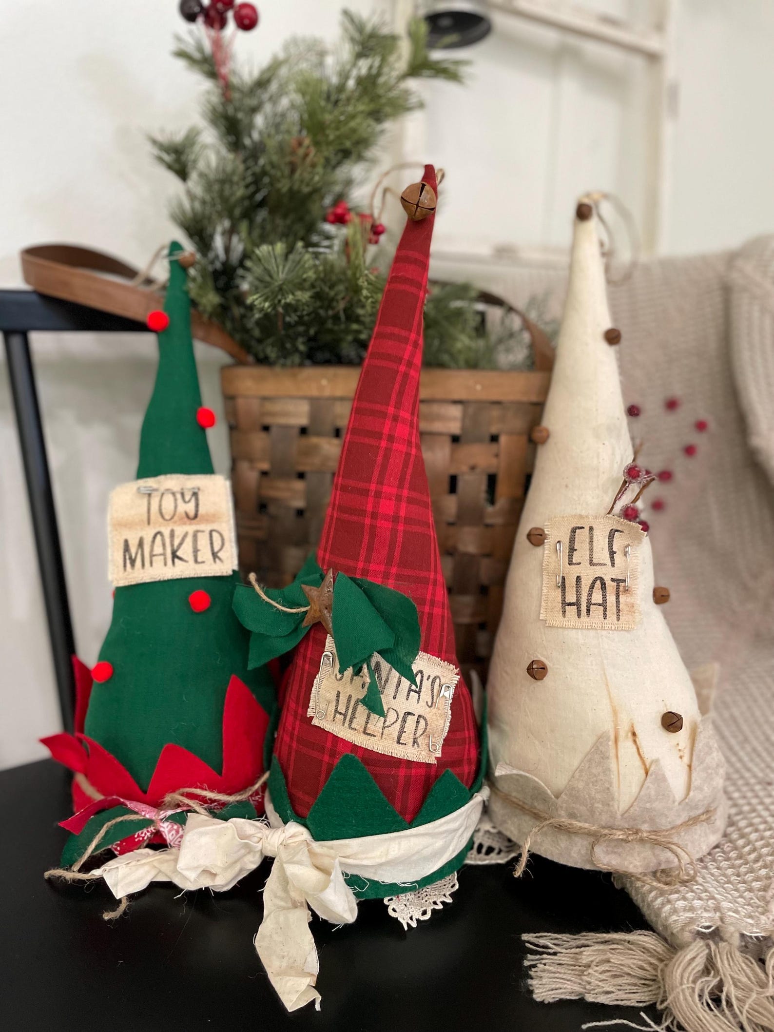 Farmhouse Elf Decor, Cute Whimsical Elf, Cute Elf Christmas Decor ...