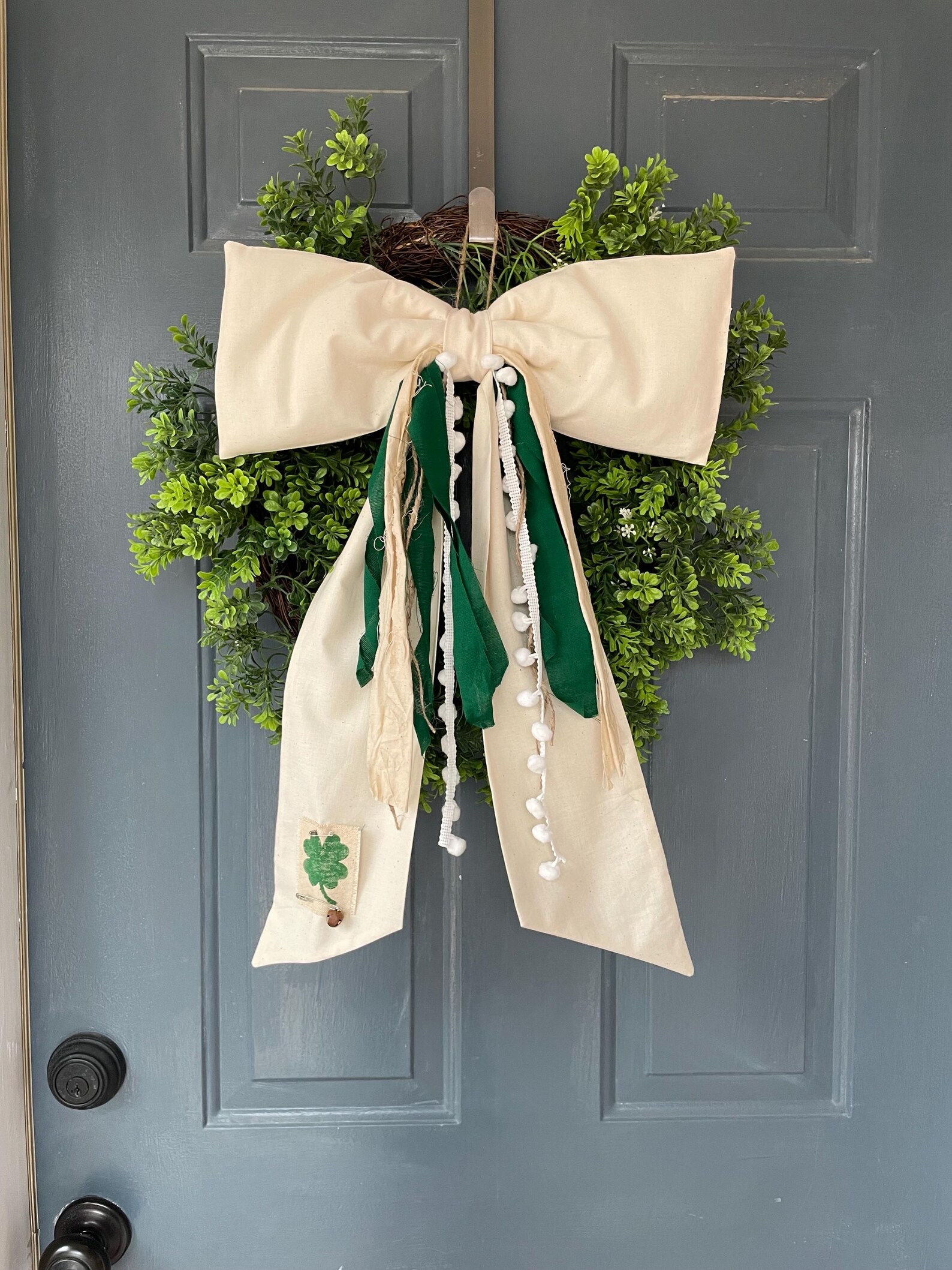 Easter Spring Wreath Sash Door Sash, Easter Bunny Wreath Sash, Easter ...