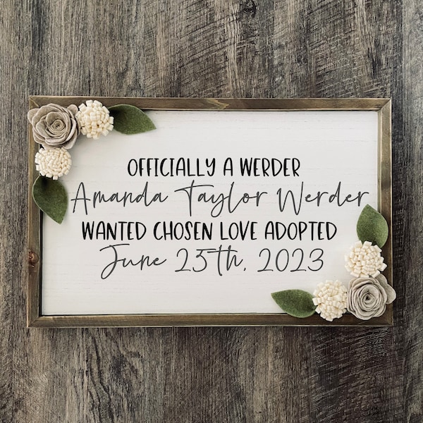 Adoption Sign - Etsy
