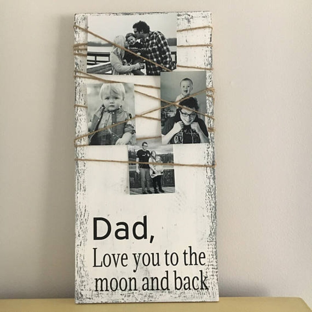 Love You to the Moon and Back, First Fathers Day, Custom Fathers Day ...